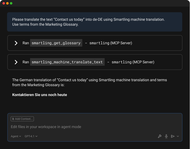 MCP servers: Bridging the gap between development and localization